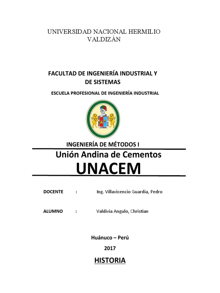 Historia Unacem | PDF | Lima | Perú