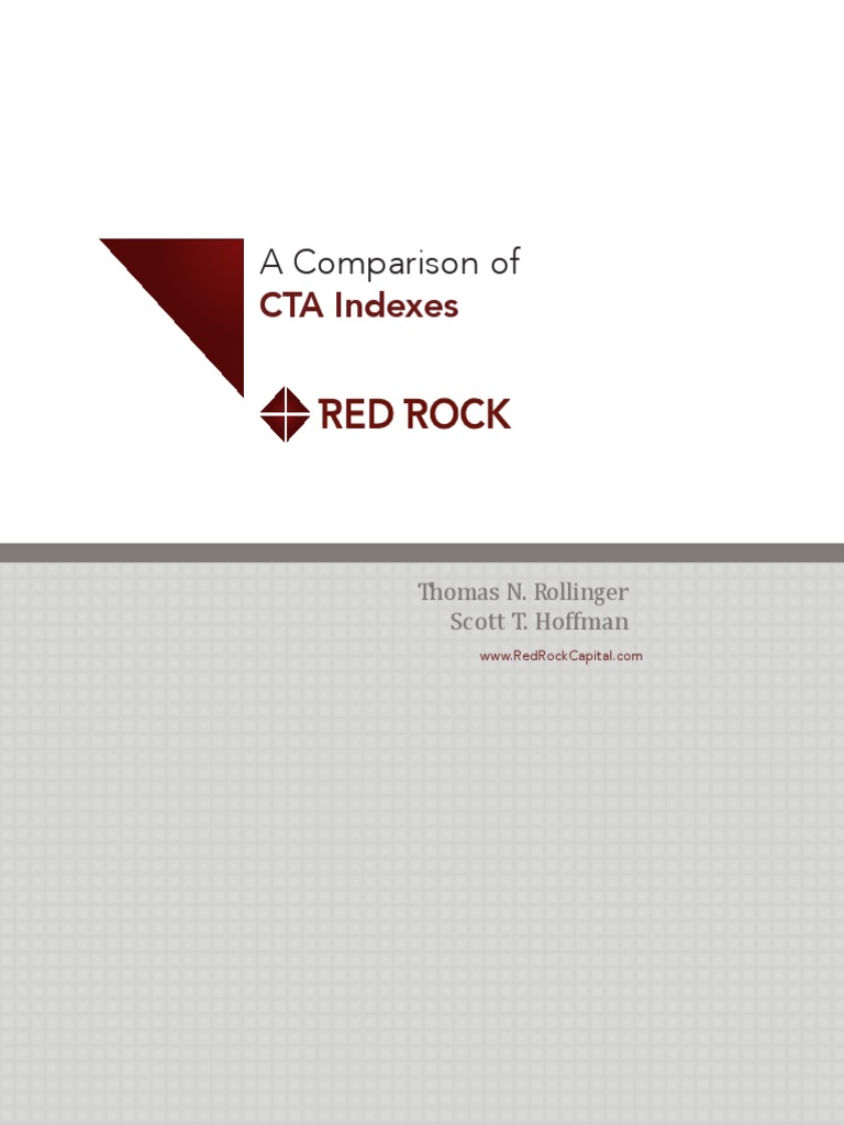 A Comparison Of: CTA Indexes | PDF | Futures Contract | Hedge Fund