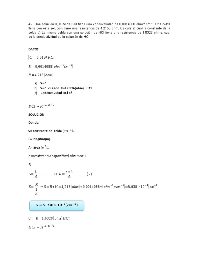 Ejercicios de Electro | PDF | Cantidades fisicas | Electroquímica