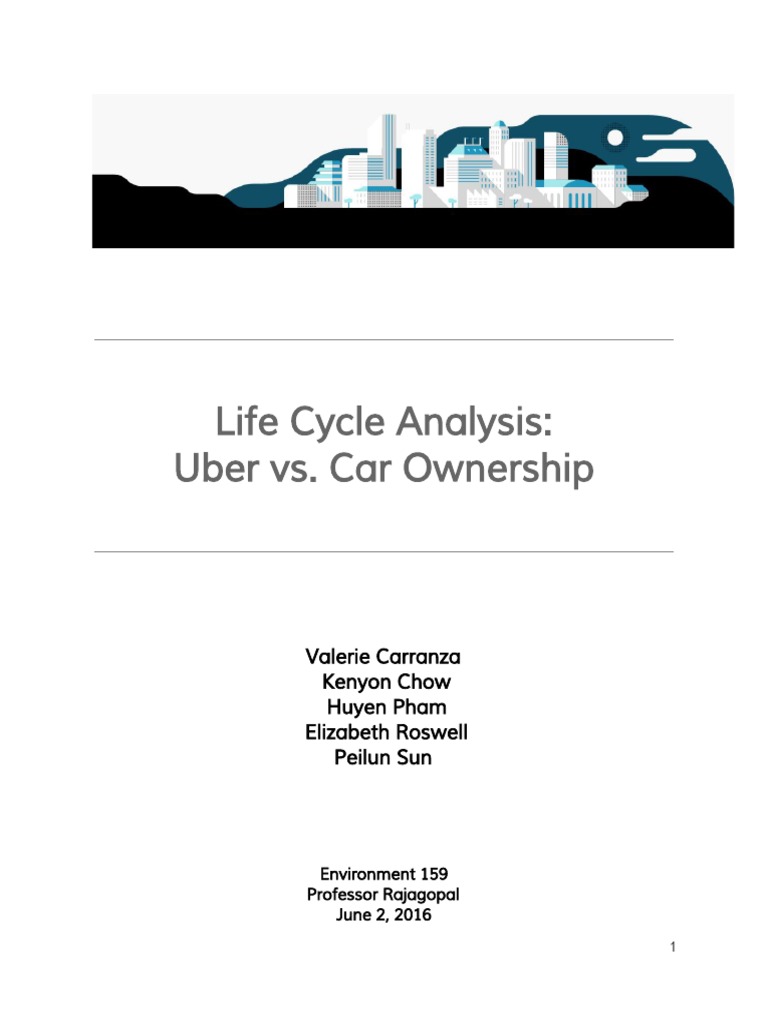 Uber vs. Car Ownership (PDFDrive) | PDF | Life Cycle Assessment | Fuel ...