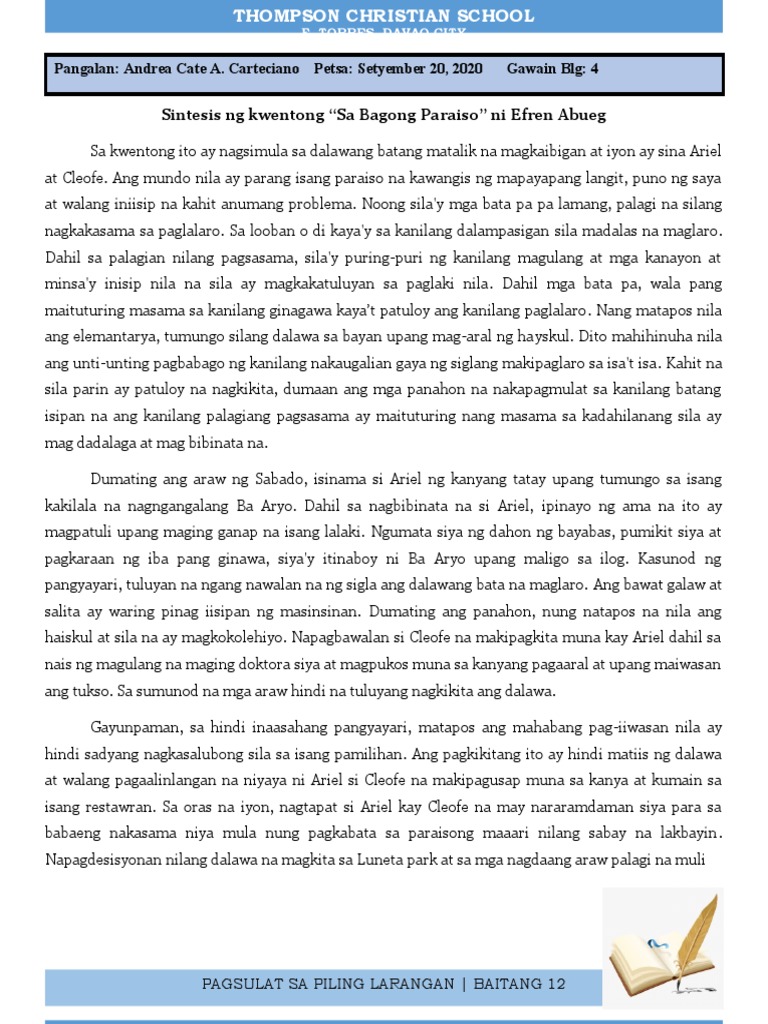 Bagong Paraiso | PDF