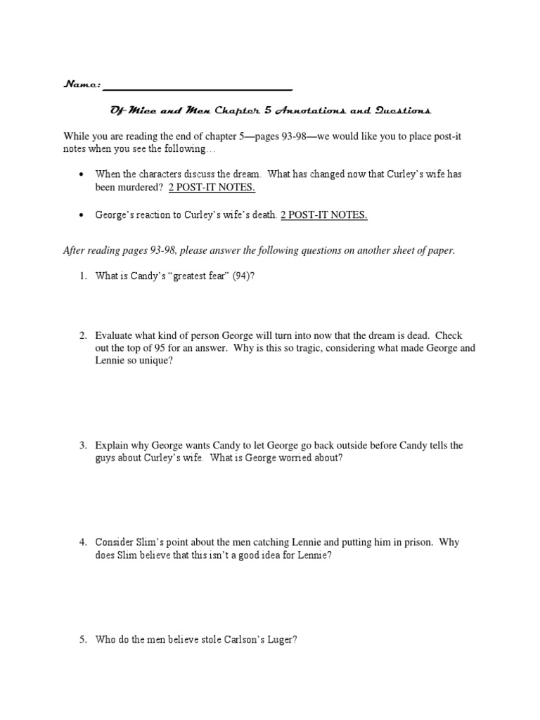 Chapter 5 Guided Reading Questions | PDF