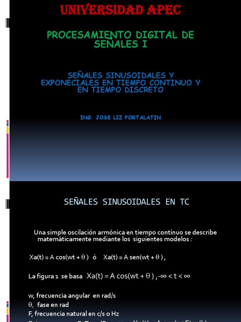 Sinusoidal y Exponencial Compleja | PDF | Funcion exponencial | Onda ...