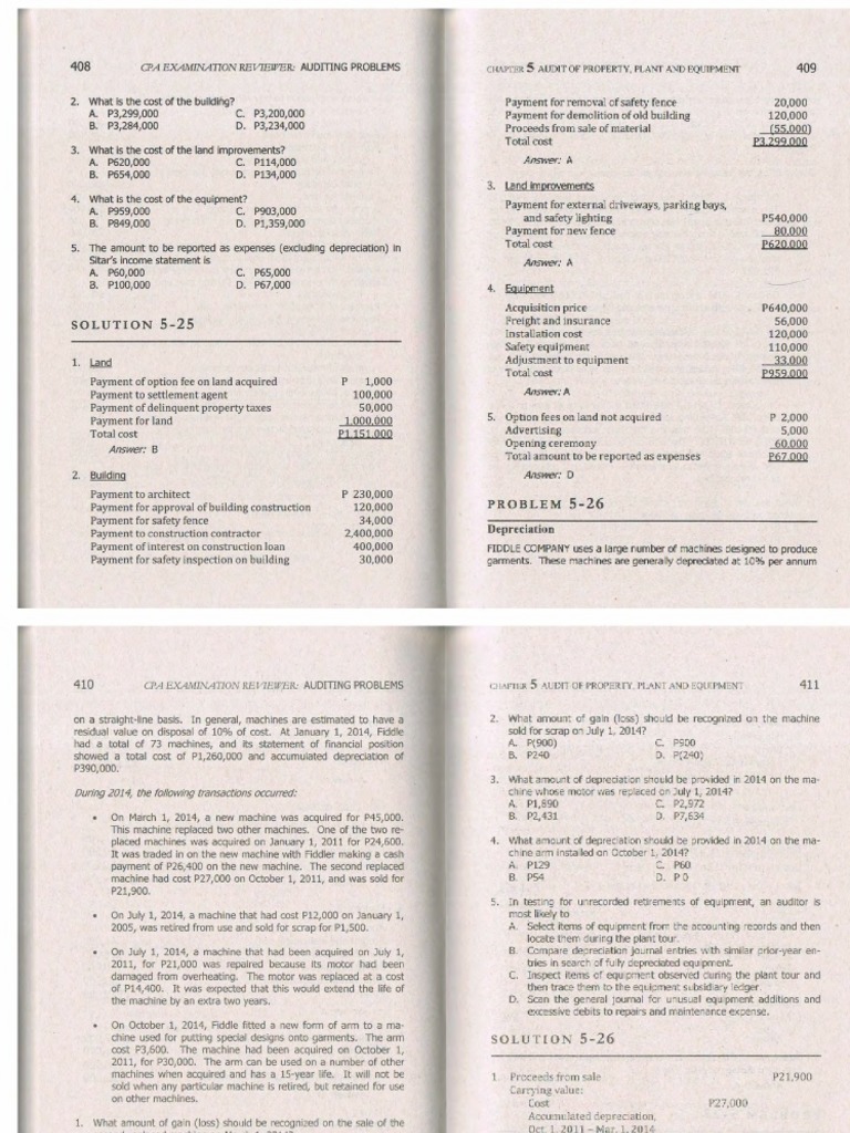 Auditing Problems Gerardo Roque (PPE2) | PDF