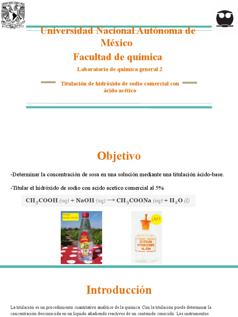 Valoracion de Sosa Comercial Apartir de Acido Acetico Comericoal | PDF ...