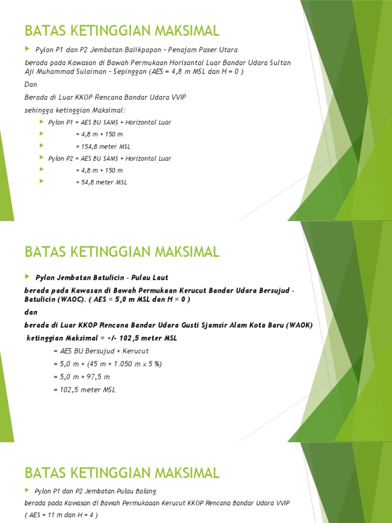 Hitungan Batas Ketinggian | PDF