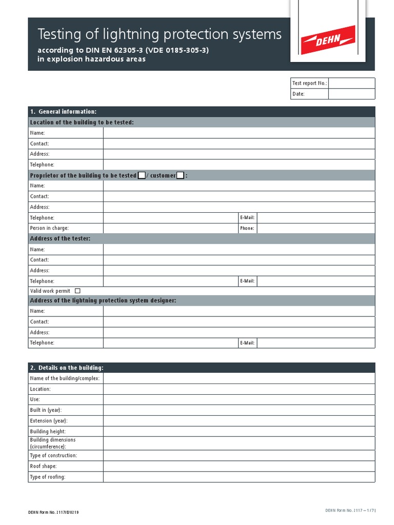 Lightning Protection Test Report VDE 0185-305 | PDF | Electrical ...