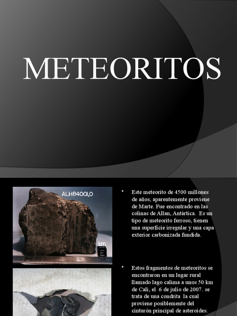 Meteoritos | PDF | Meteorito | Ciencia planetaria