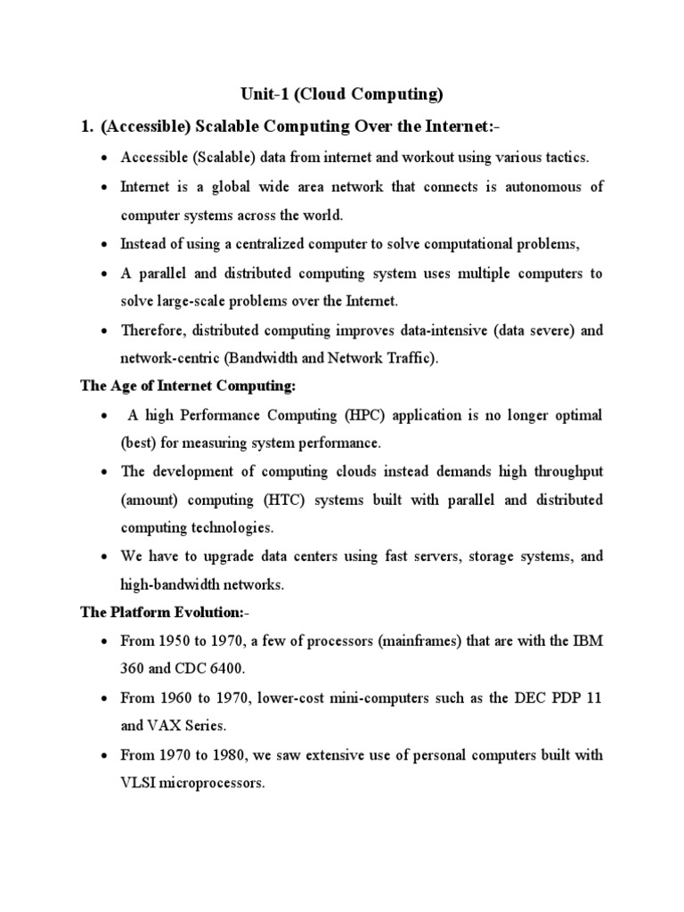 Exploring the Evolution of Computing Models, Platforms, and Technologies for Scalable and ...