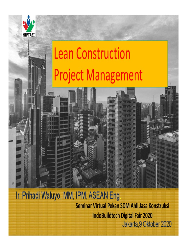 Lean Construction Project Management. Prihadi | PDF | Lean ...