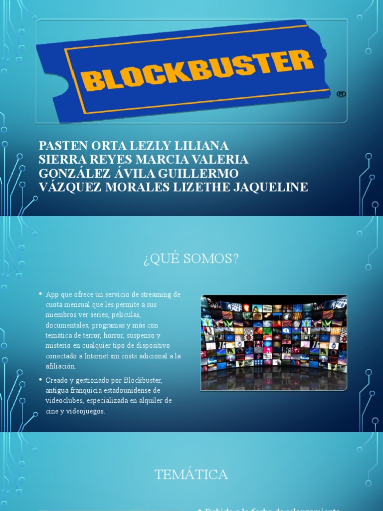 Blockbuster Stream | PDF | Streaming Media | Aplicación movil