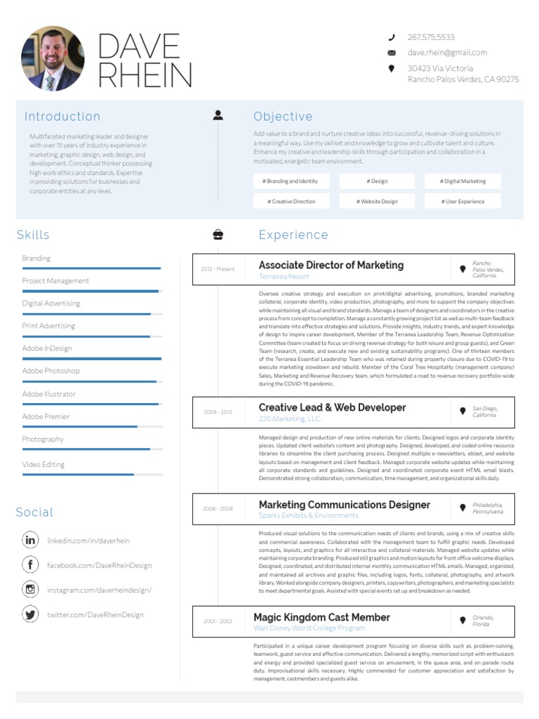 Dave Rhein: Marketing & Design Expert | PDF | Websites | Marketing