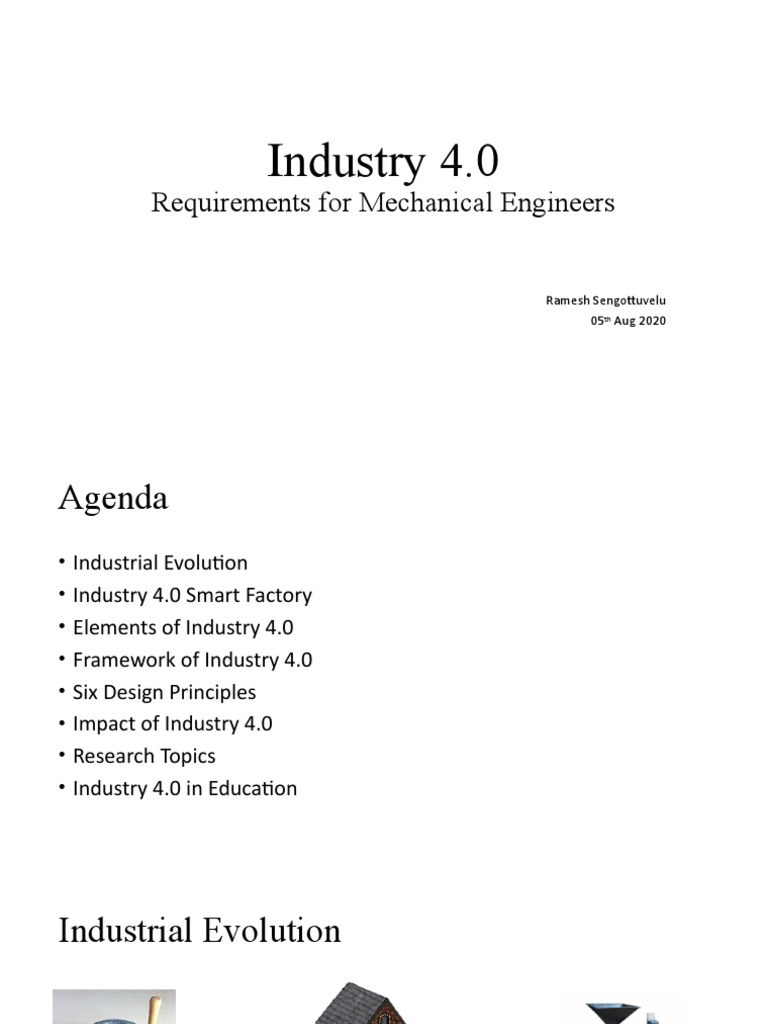 Industry 4.0 for Mechanical Engineers | PDF | Internet Of Things ...