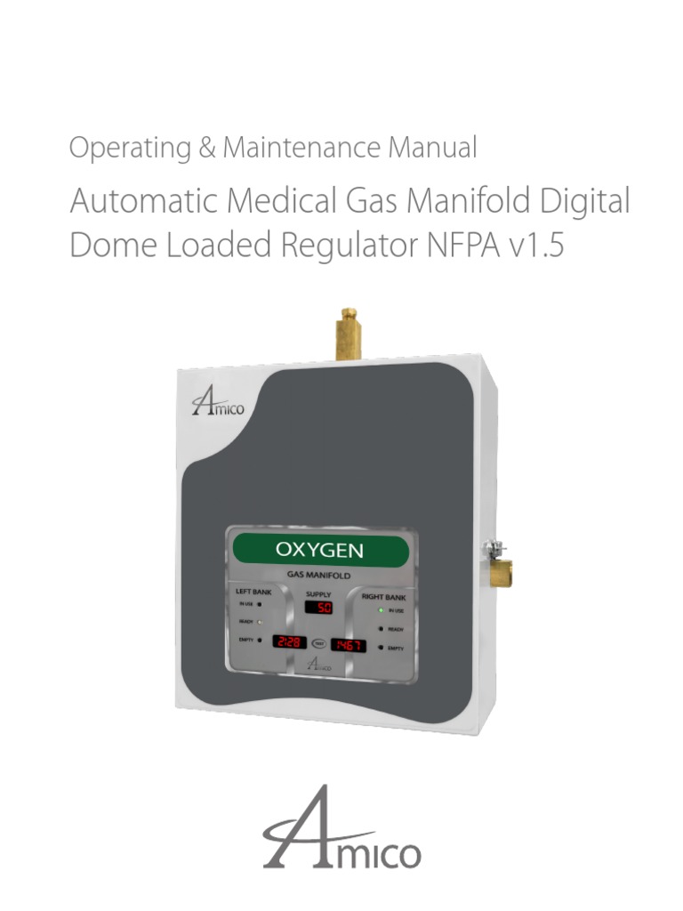 Automatic Medical Gas Manifold Digital Dome Loaded Regulator NFPA v1.5 ...