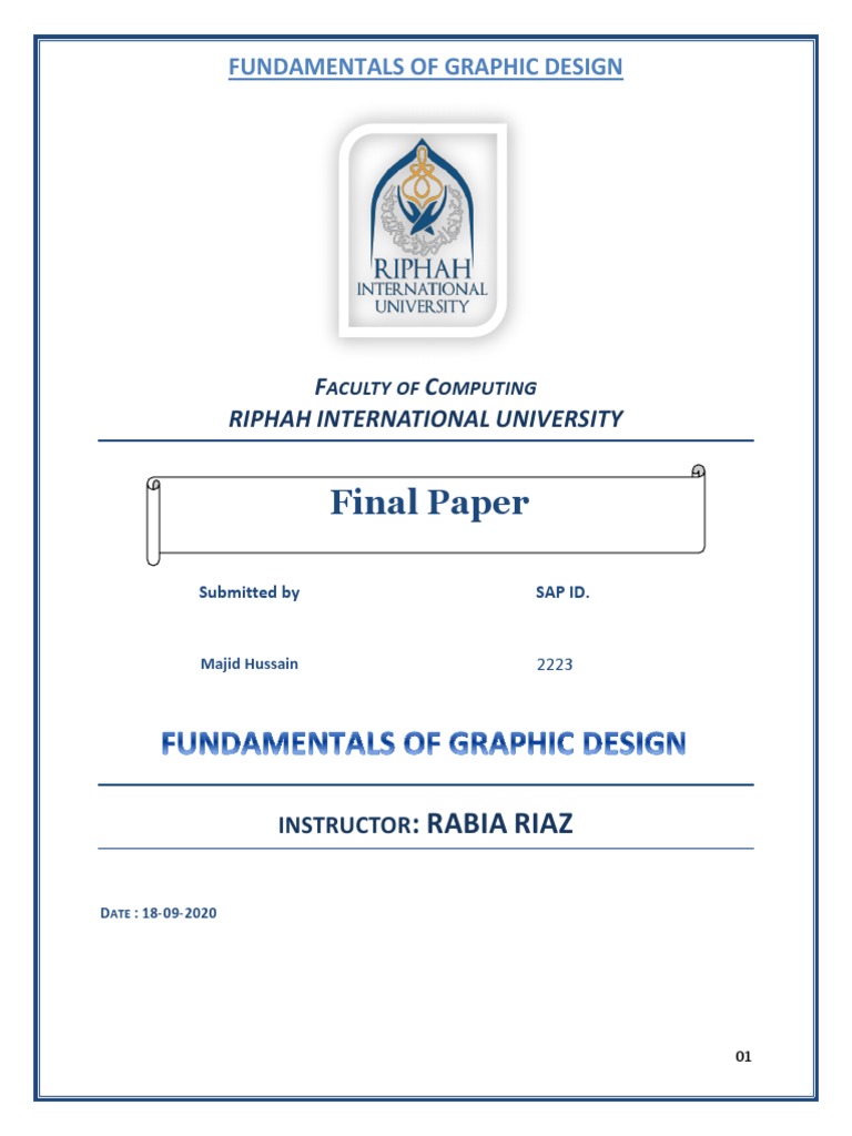 2223-Majid Hussain Final Paper | PDF | Graphic Design | Shape