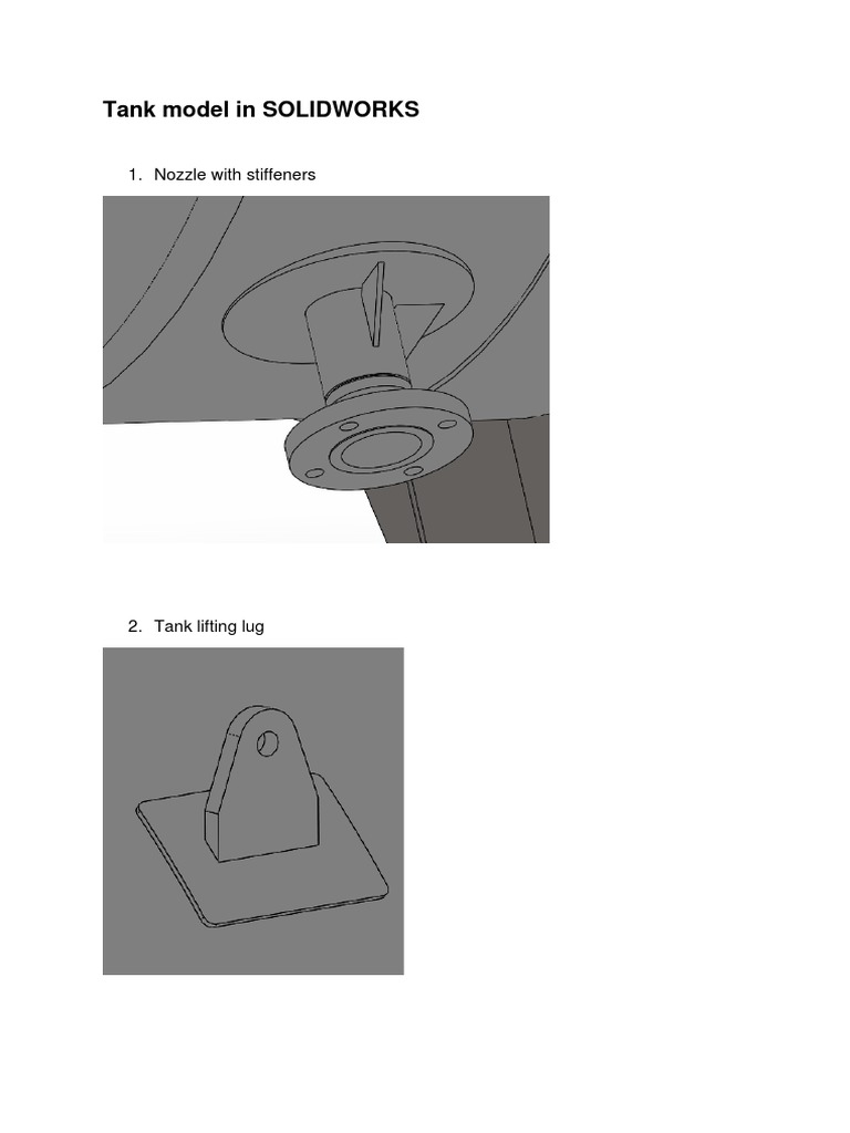 Tank Model in SOLIDWORKS | PDF