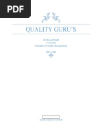 Quality Gurus | PDF | Quality (Business) | Quality Management
