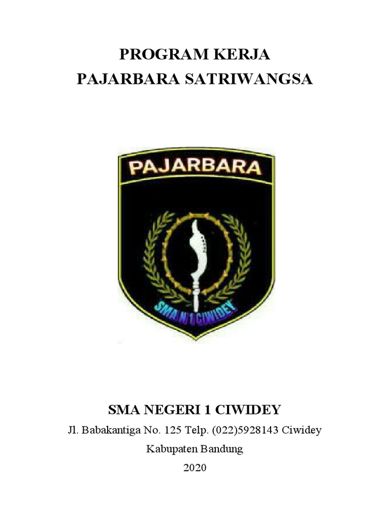 Jilid Program Kerja Pajarbara | PDF