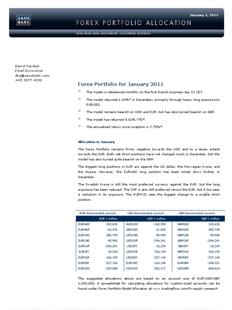 January 2011 Forex Portfolio Update | PDF | Margin (Finance) | Foreign ...