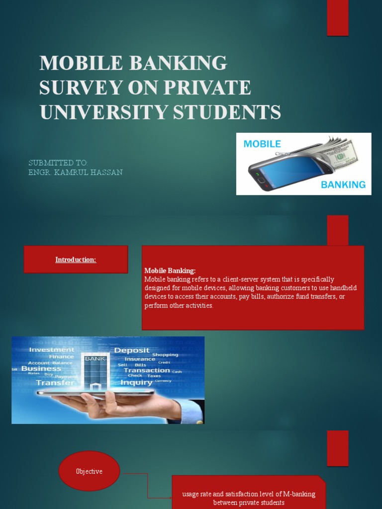 Mobile Banking Survey: Private University Students | PDF | Banks ...