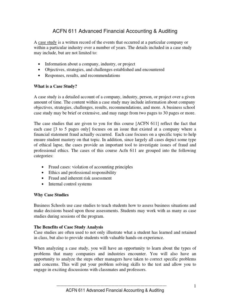 A Case Study | PDF | Case Study | Strategic Management