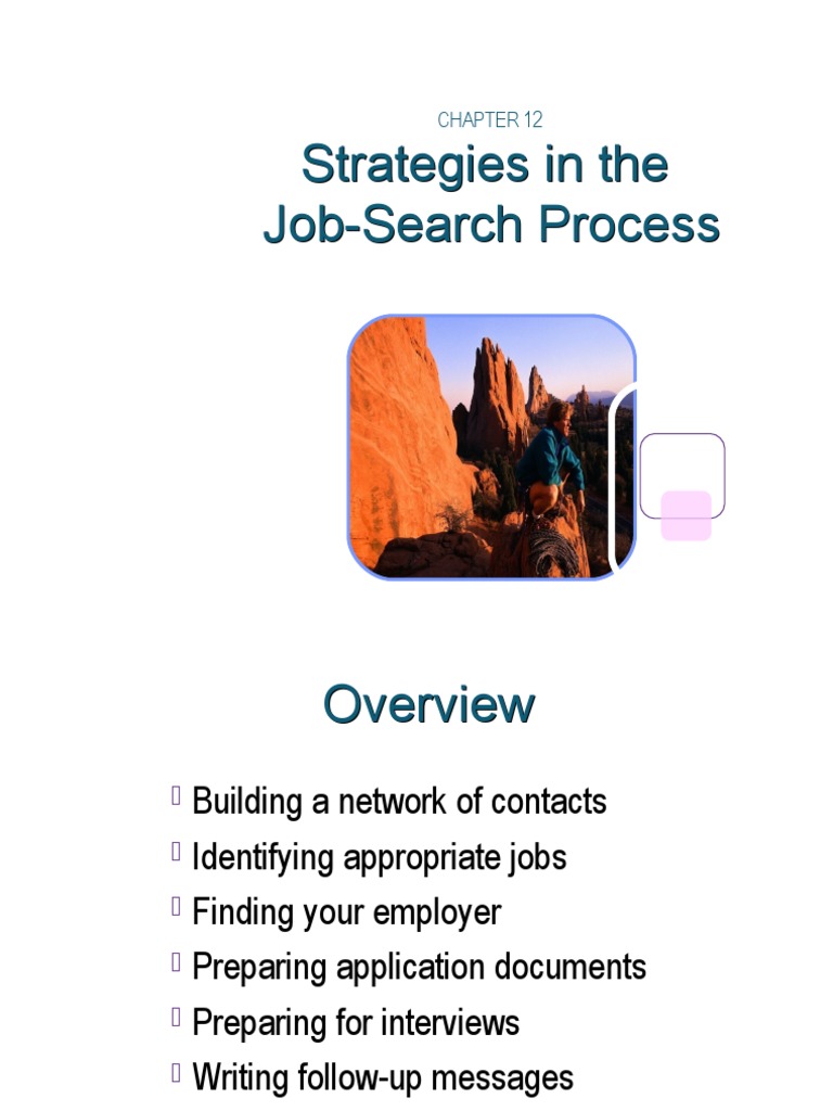 Strategies in The Job-Search Process | Download Free PDF | Résumé ...