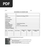 Concrete Cube Test Report Format | PDF | Building | Building Engineering