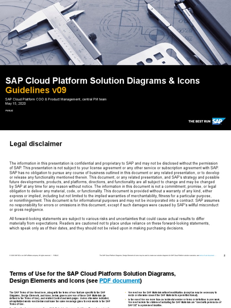 SAP Cloud Platform Solution Diagrams & Icons: Guidelines v09 | PDF ...