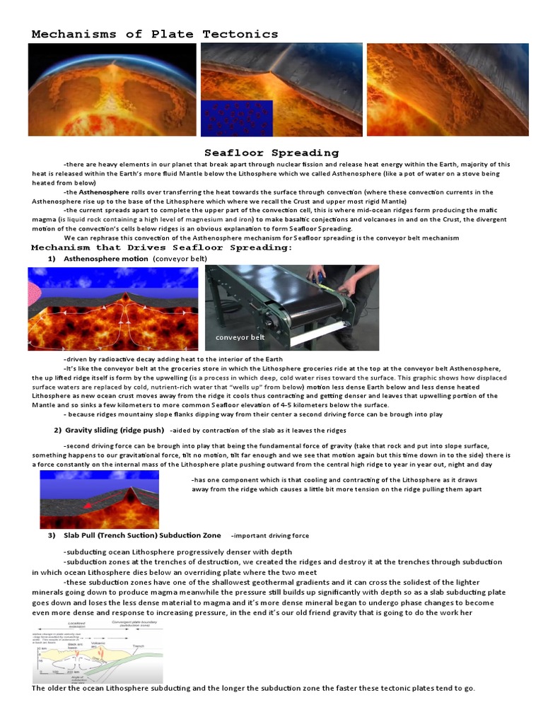 Mechanisms of Plate Tectonics | PDF | Plate Tectonics | Convection