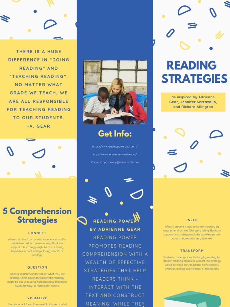 Reading Strategies Brochure For Special Education Part Two | PDF ...