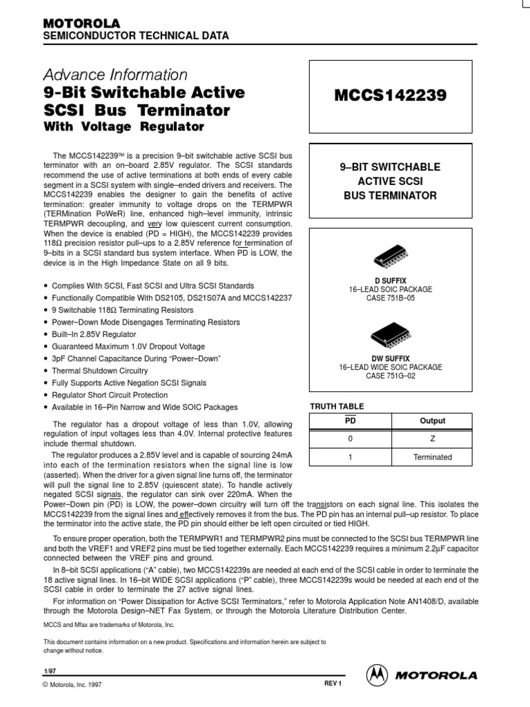 Semiconductor Technical Data: 16-Lead Soic Package CASE 751B-05 | PDF ...