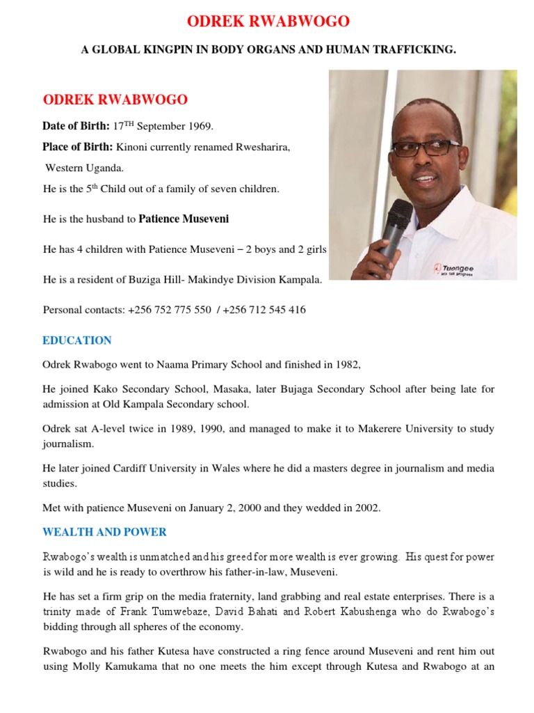 Odrek Rwabwogo: Power and Controversy | PDF | Uganda | Business
