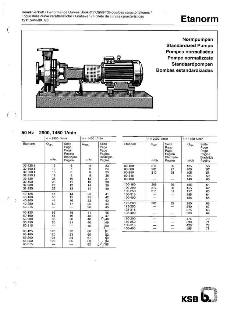 KSB Etanorm | PDF