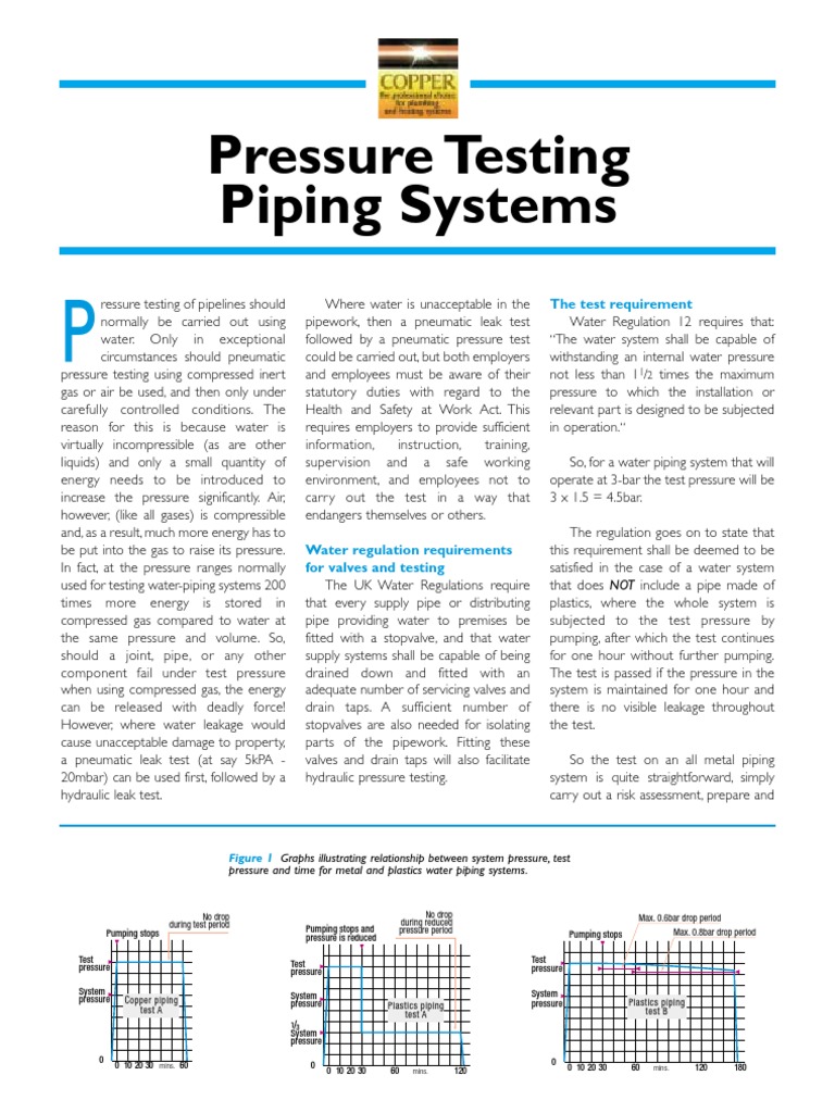 Pressure Testing Procedures for Piping | PDF | Leak | Valve