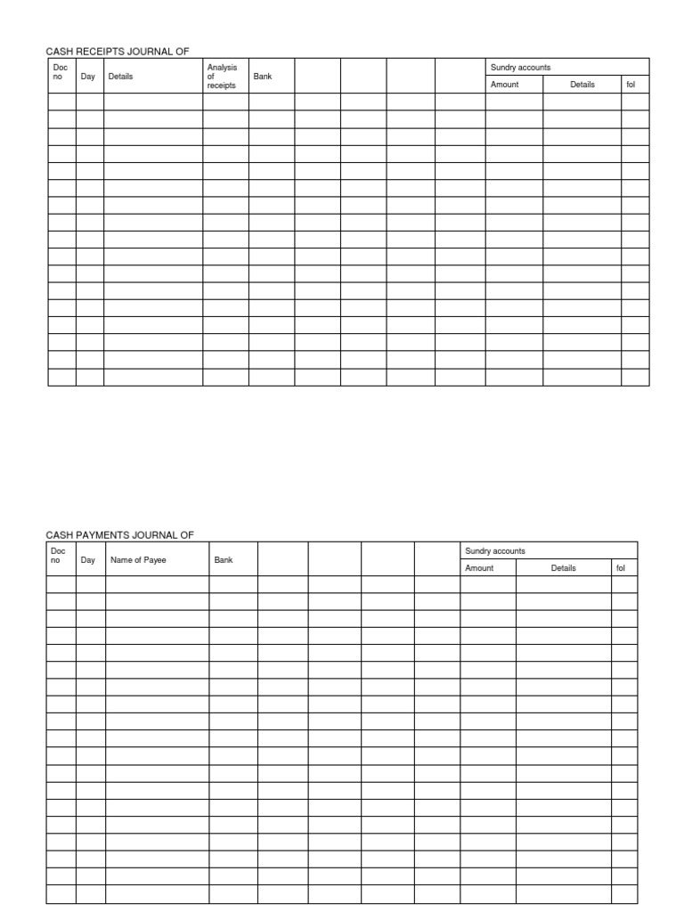 Blank Accounting Worksheet Template | Download Free PDF | Debits And ...