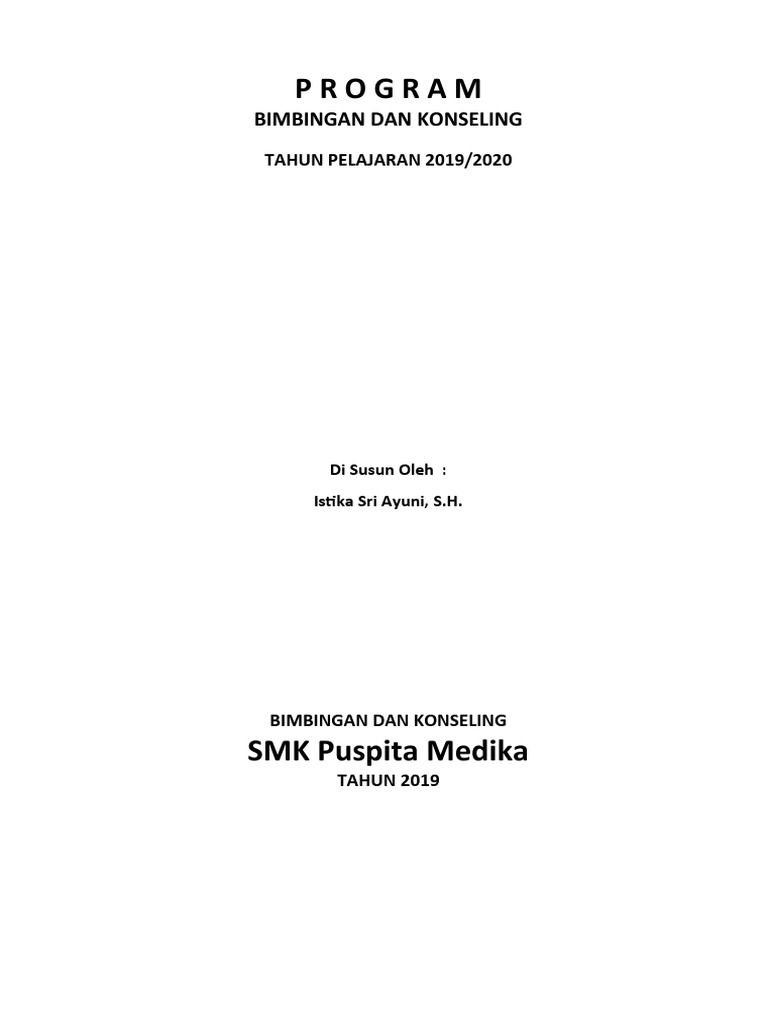PROGRAM BK SMK PUSPITA MEDIKA | PDF