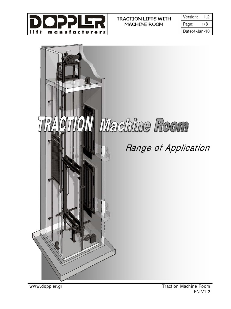 Traction Machine Room EN | PDF | Elevator | Transport