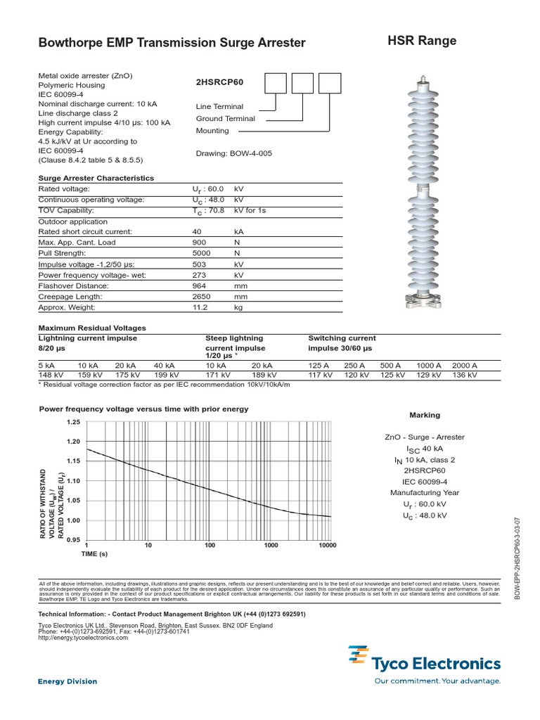 Bow Epp 2HSRCP60 03 07 | PDF | Insulator (Electricity) | Electrical ...