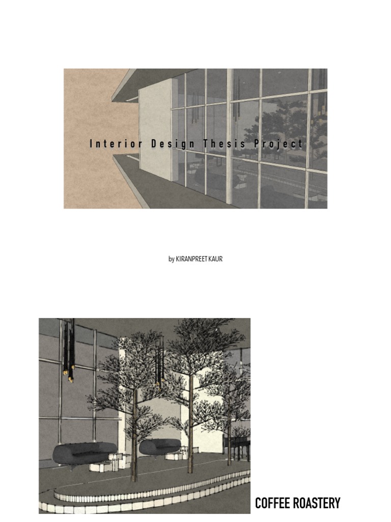 Interior Design Thesis Project: by Kiranpreet Kaur | PDF | Coffee | Drink