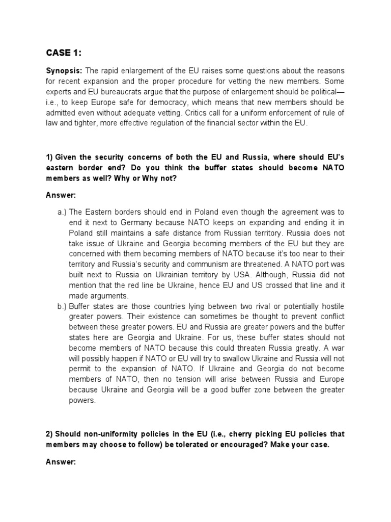 Om Final Case Studies | PDF | Tariff | European Union