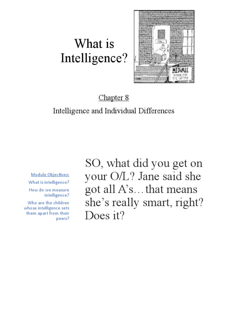 What Is Intelligence?: Intelligence and Individual Differences | PDF ...