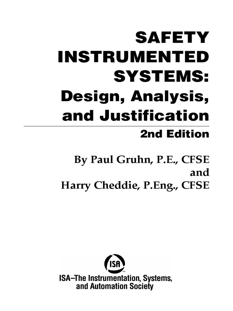 Safety Instrumented Systems:: Design, Analysis, and Justification | PDF ...