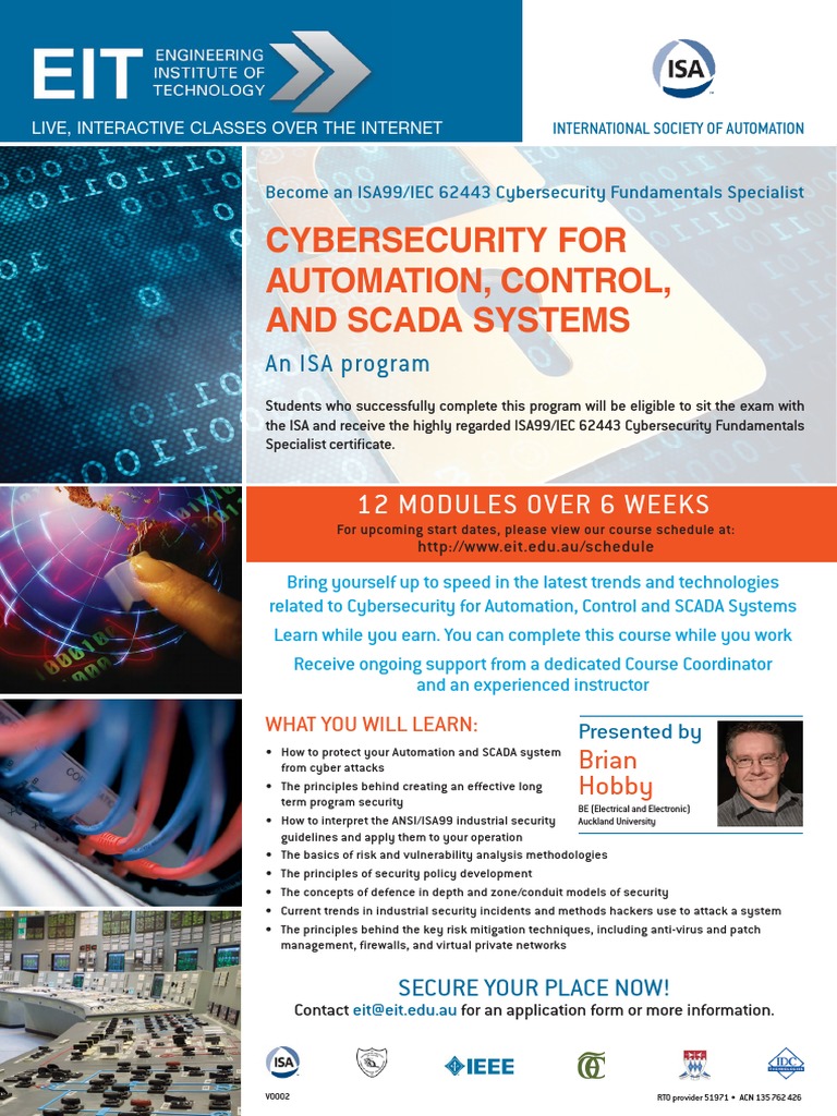 Cybersecurity For Automation, Control, and Scada Systems: An Isa ...