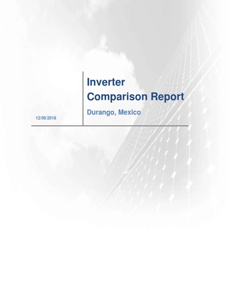Huawei Inverter Comparison Report | PDF | Power Inverter | Photovoltaics