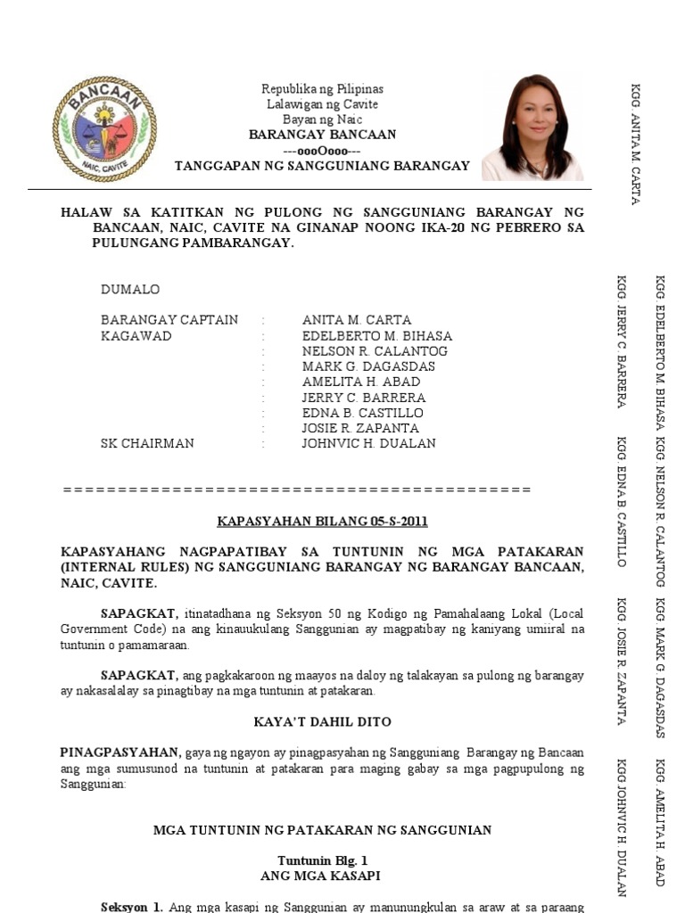 Internal Rules | PDF