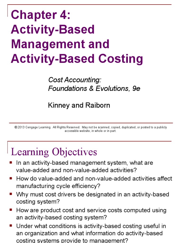 Kinney9eChapter 4 Student | PDF | Cost | Value Added