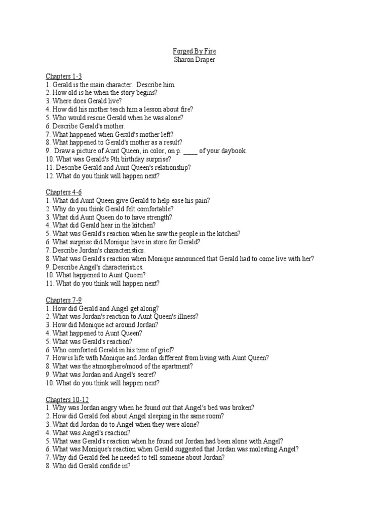 Forged by Fire: Chapters 1-24 Summary | PDF