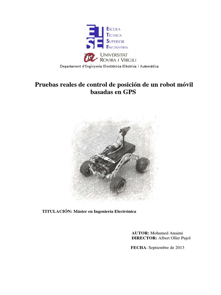Memoria PFM Anaimi PDF | PDF | Robot | Robótica