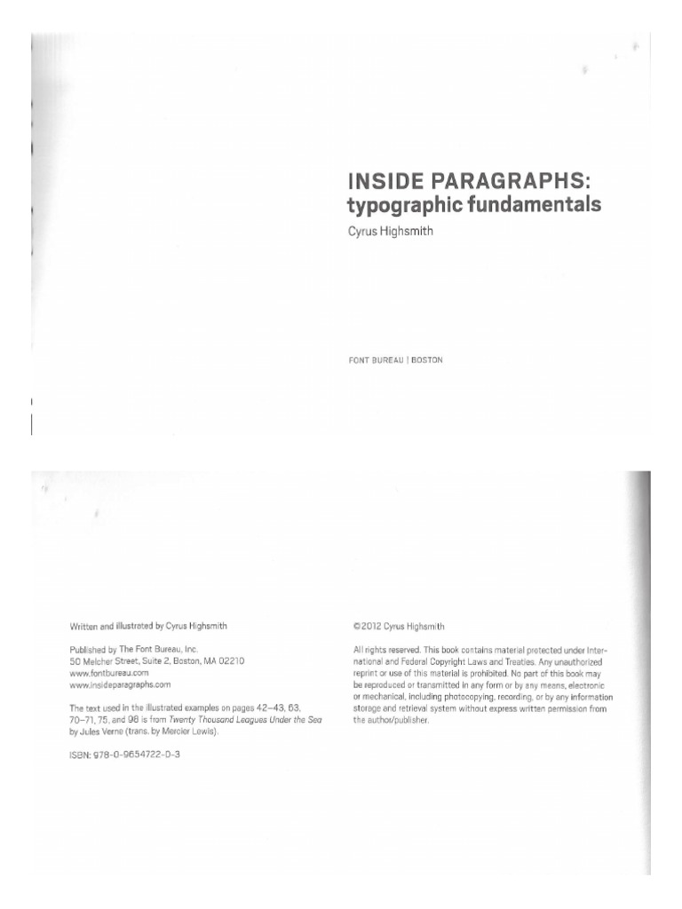 Cyrus Highsmith Inside Paragraphs | PDF