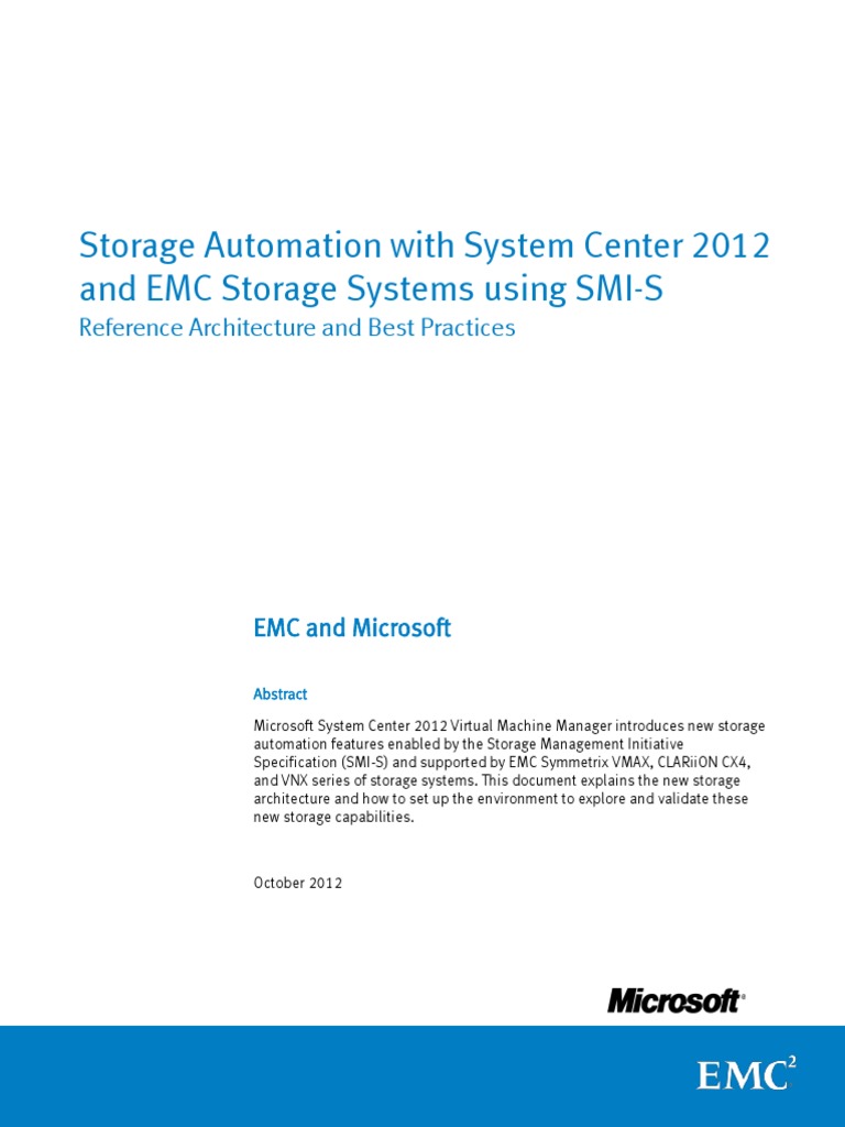 Storage Automation | PDF | Cloud Computing | Hyper V